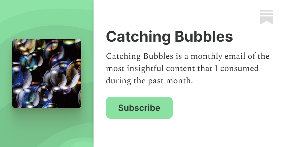Catching Bubbles | Marvin | Substack