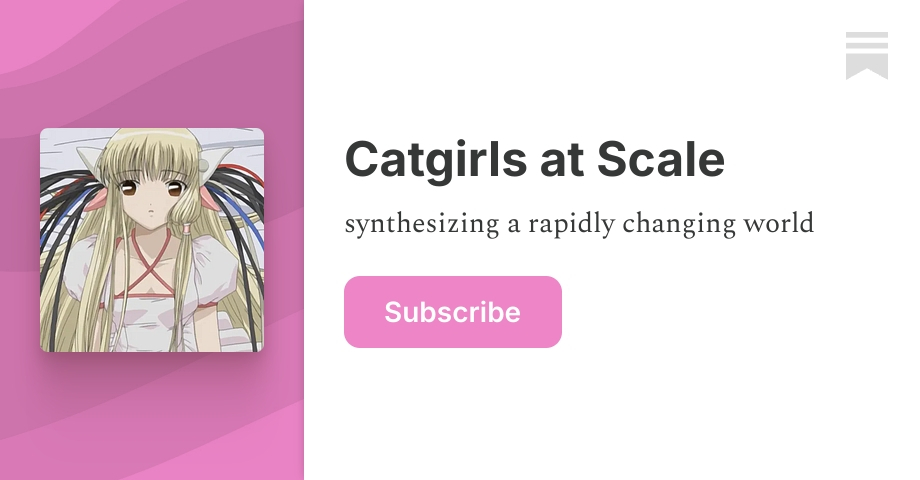 Catgirls at Scale | Ava | Substack