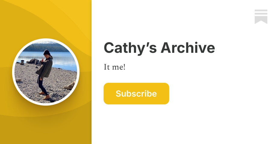 👋🏻 Migrated to Notion - by Cathy Chen - Cathy’s Archive