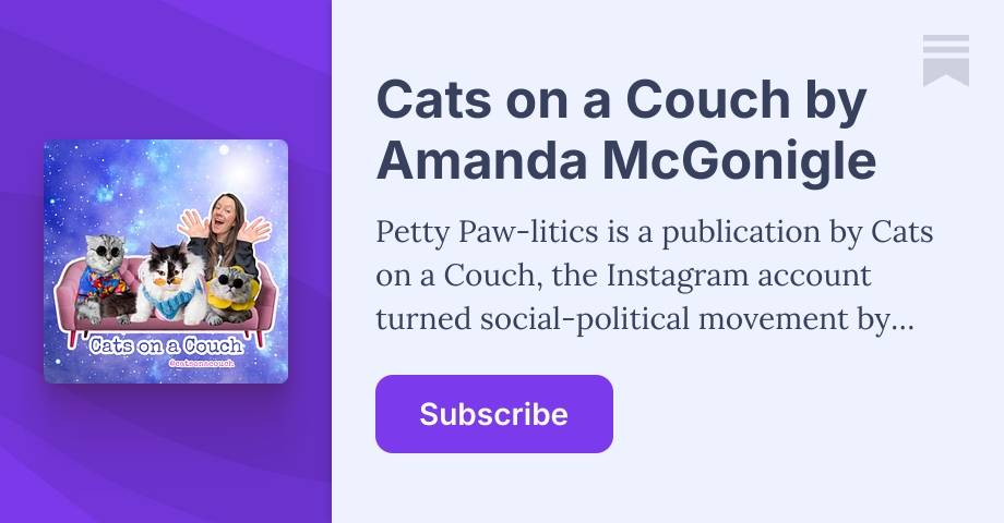 Cats on a Couch by Amanda McGonigle | Substack