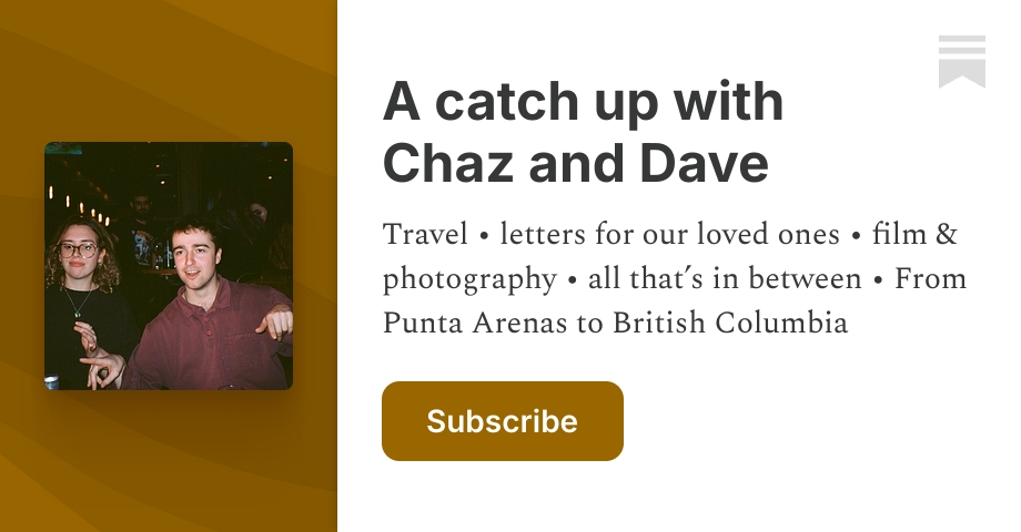 A catch up with Chaz and Dave | Substack