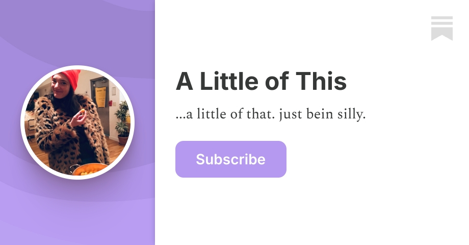 A Little of This | Celeste | Substack