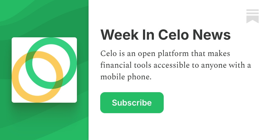 Week In Celo News | Substack