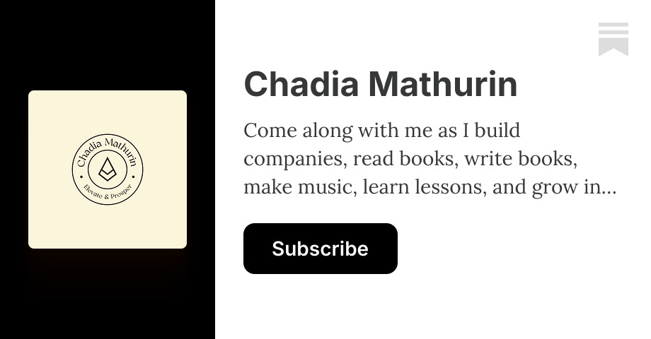 Chadia Mathurin | Substack