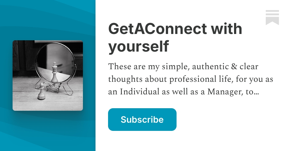 GetAConnect with yourself | Chanakya Joshi | Substack