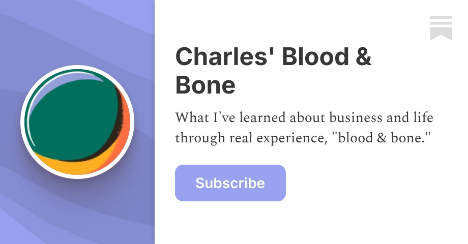 Charles' Blood & Bone | Charles Dart | Substack
