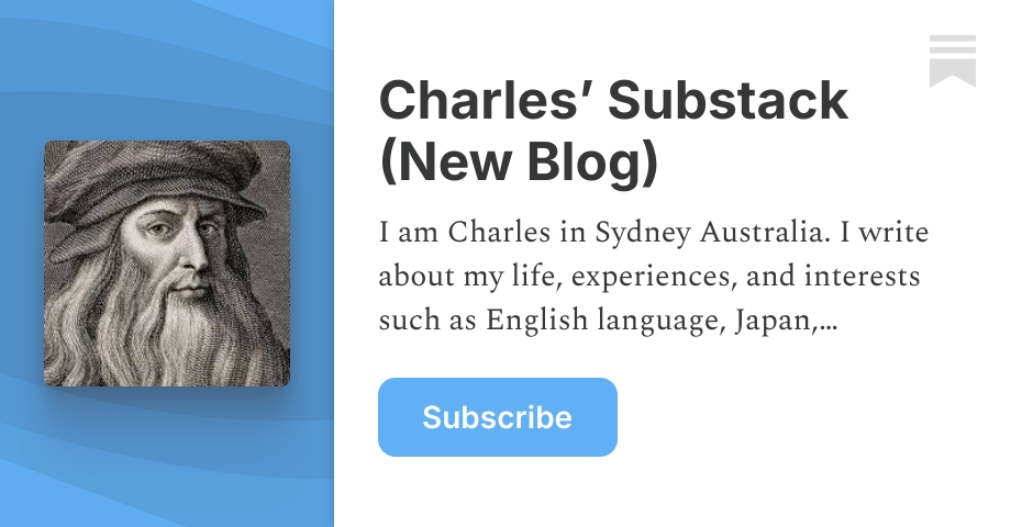 Charles’ Substack (New Blog) | Charles C | Substack