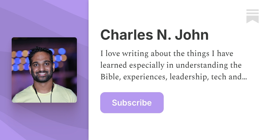 Charles N. John | Substack
