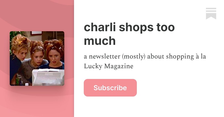 charli shops too much | Substack