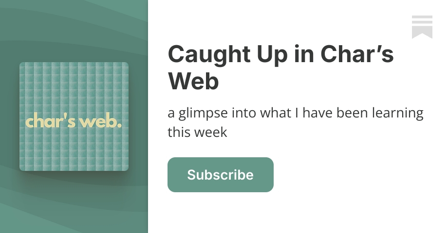 Caught Up in Char’s Web | Charlotte Jackson | Substack
