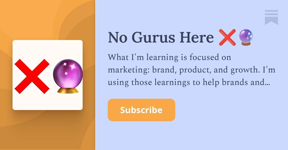 No Gurus Here 🔮 | Chase Mohseni | Substack