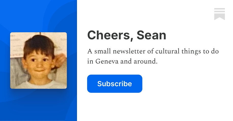 Cheers, Sean | Substack