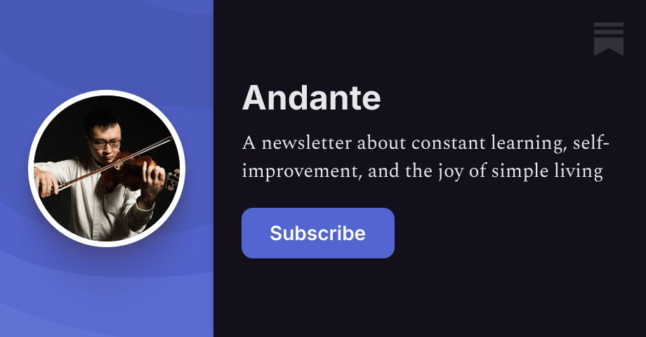 Andante | Chenyu Huang | Substack