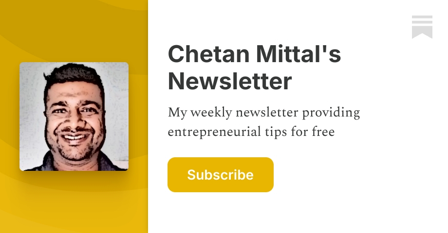 Chetan Mittal's Newsletter | Substack
