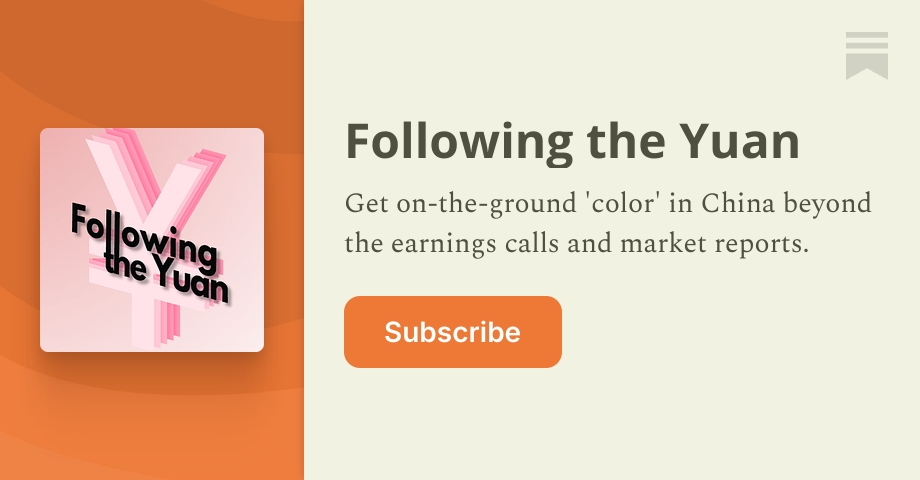 Following the yuan | Yaling Jiang | Substack