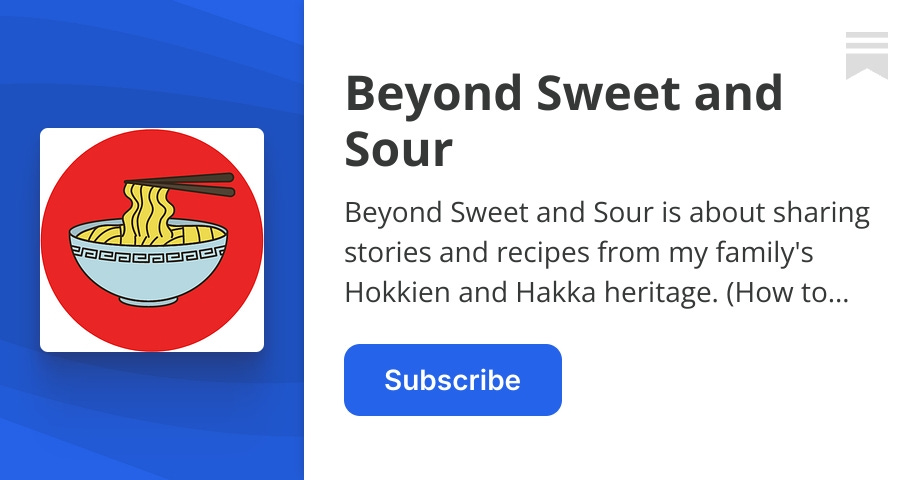 Beyond Sweet and Sour | May | Substack