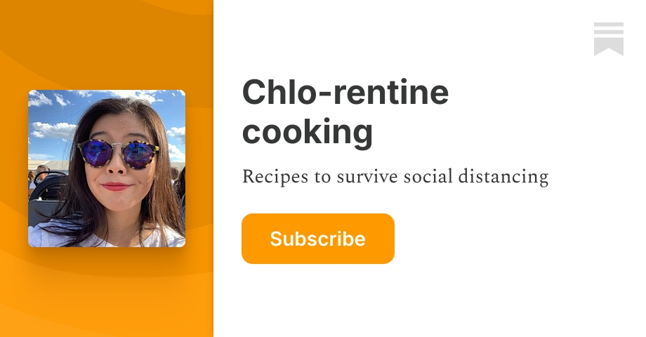 Chlo-rentine cooking | Chloe | Substack