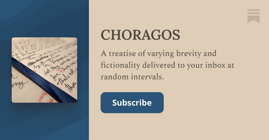 CHORAGOS | M. McNally | Substack