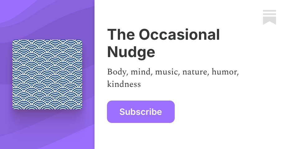 The Occasional Nudge | Chris Groutt | Substack