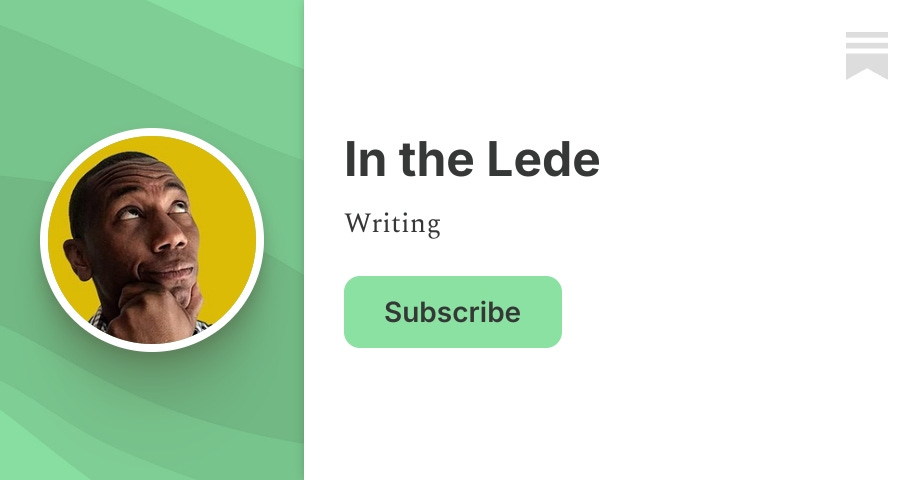 In the Lede | Chris Jones | Substack