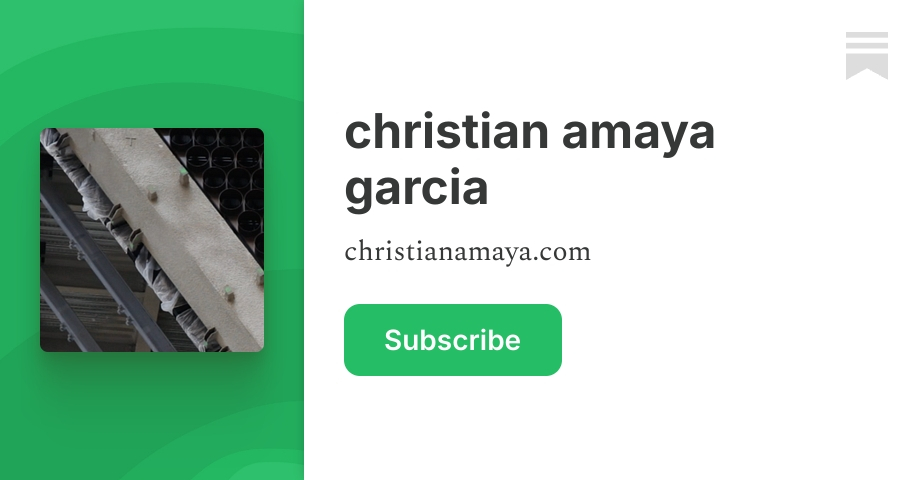 christian amaya garcia | Substack