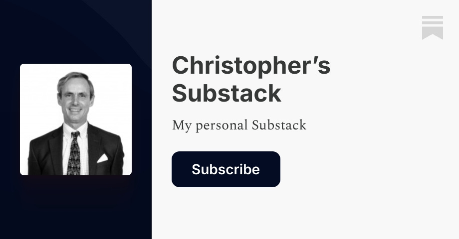 Christopher’s Substack | Christopher Mellon | Substack