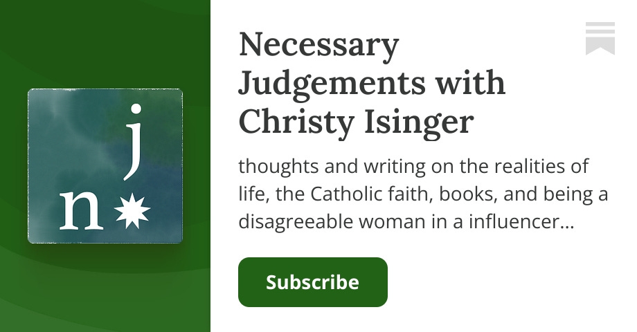About - Necessary Judgements with Christy Isinger