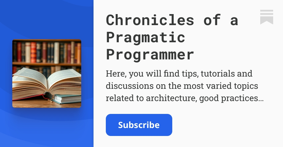 Chronicles of a Pragmatic Programmer | Rafael Miguel | Substack