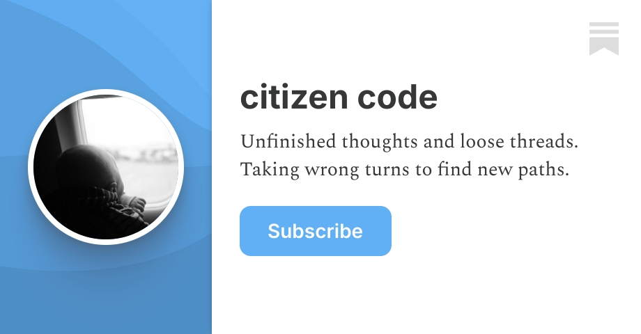 citizen code | Josh Zen | Substack