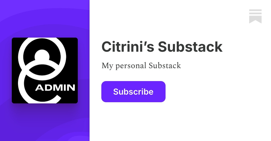 Citrini’s Substack | Citrini Administrative | Substack