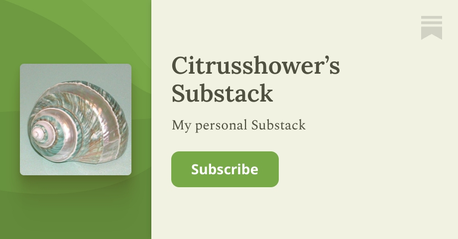 Citrusshower’s Substack | Substack