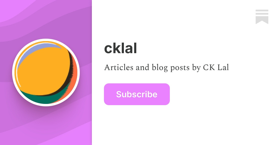 cklal | CK Lal | Substack