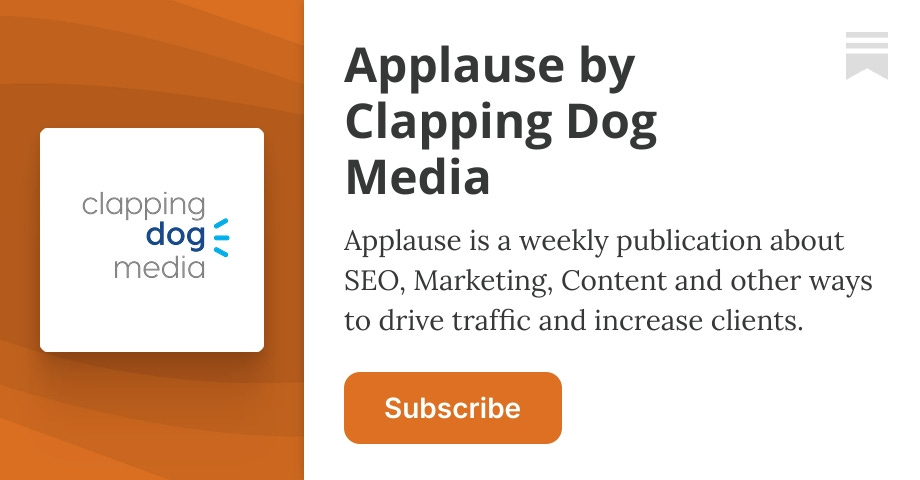 Applause by Clapping Dog Media | Meg Clarke | Substack
