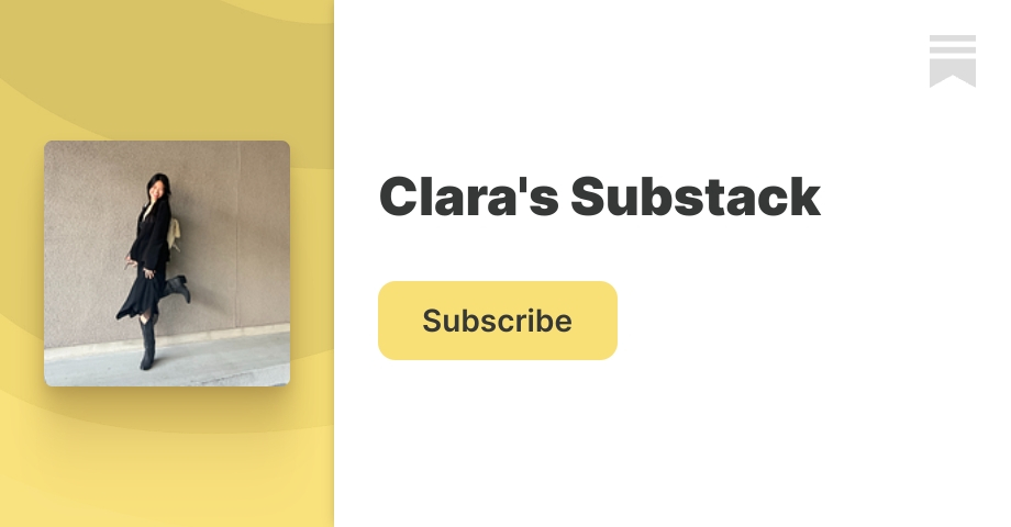 Clara's Substack | Clara Truong | Substack