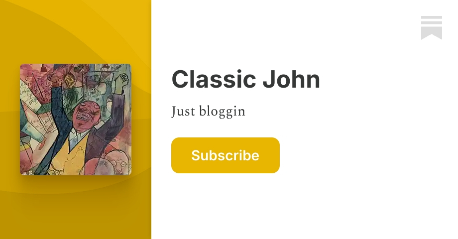 Classic John | John B | Substack