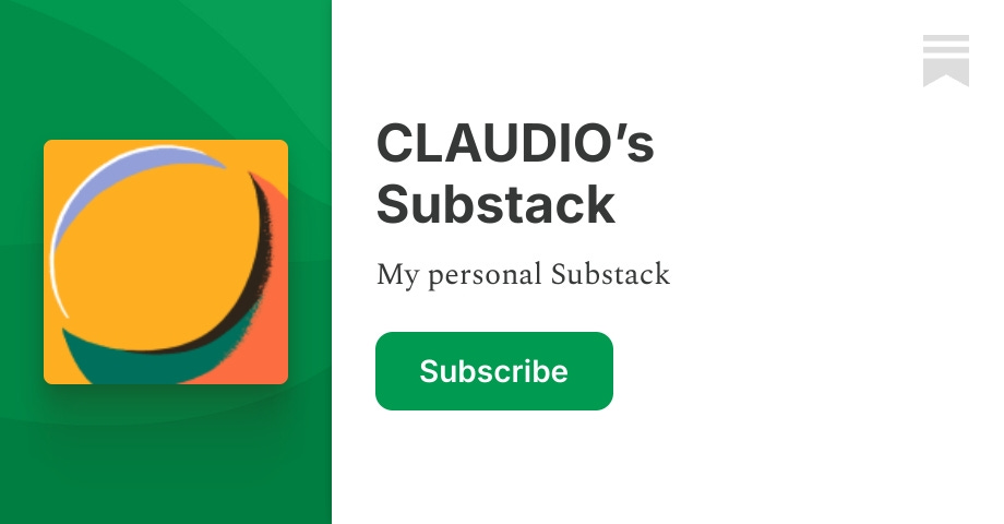 CLAUDIO’s Substack | Teacher Claudio 17 | Substack