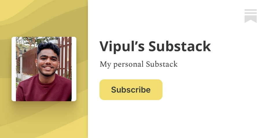 Vipul’s Substack | Vipul Chaudhary | Substack