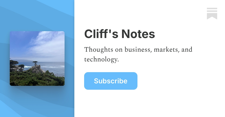 Cliff's Notes | Cliff Maxwell | Substack