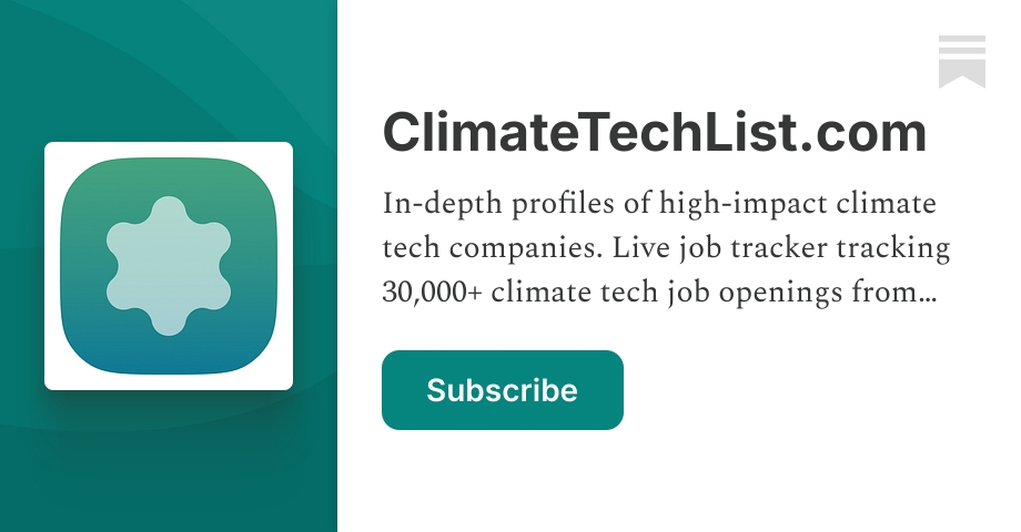 ClimateTechList.com | Steven Zhang | Substack