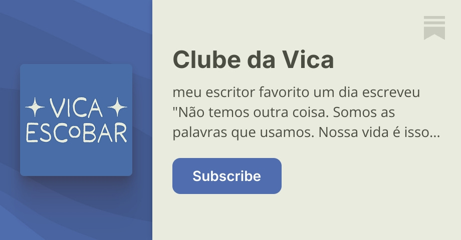 oi, pessu ::) - Clube da Vica