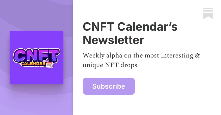 CNFT Calendar’s Newsletter | Substack