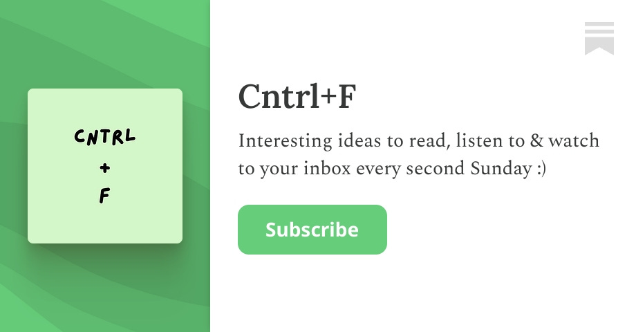 Cntrl+F | Priya Serrao | Substack