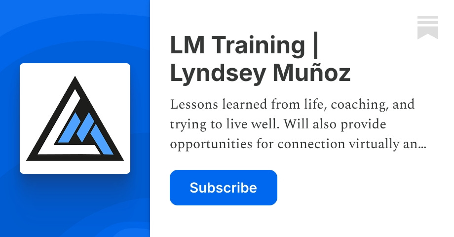 LM Training | Lyndsey Muñoz | Substack