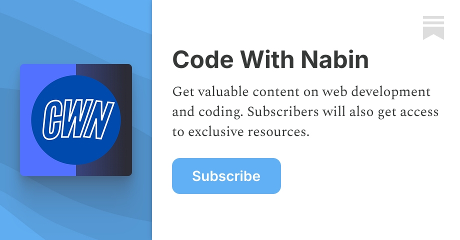 Code With Nabin | Substack