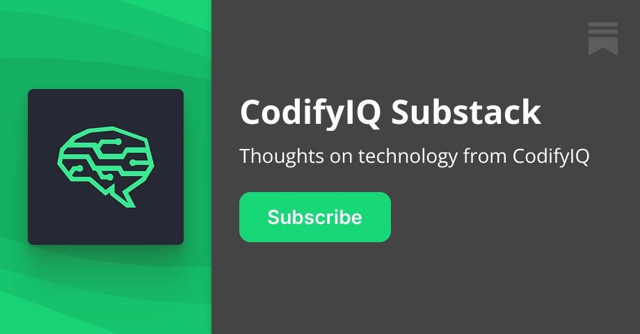 CodifyIQ Substack | Ryan Ashcraft | Substack