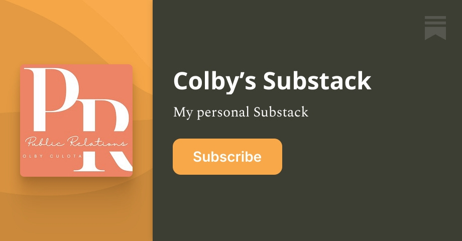 Colby’s Substack | Colby Culotta | Substack