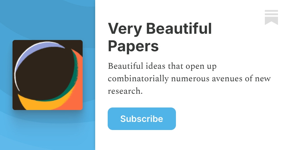 Very Beautiful Papers | Colin LaMont | Substack