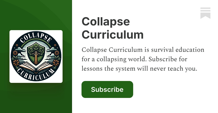 Collapse Curriculum | Justin McAffee | Substack