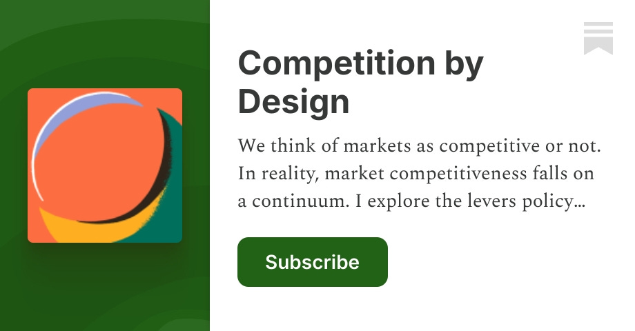 The Economics 101 Model of Competition - by Sam Kinney