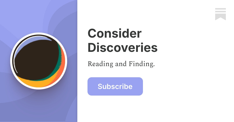 Consider Discoveries | Consider Harford | Substack
